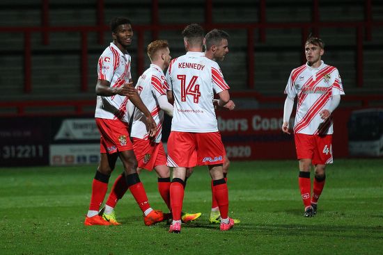 Rowan Liburd Stevenage L Celebrates Scoring Editorial Stock Photo ...