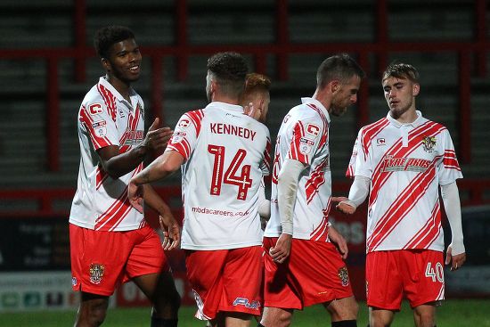 Rowan Liburd Stevenage L Celebrates Scoring Editorial Stock Photo ...