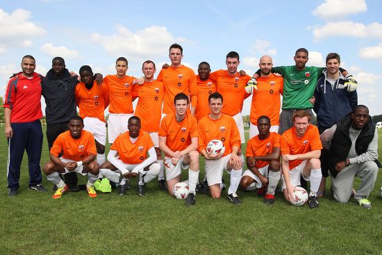 Reach Out Fc Pose Prematch Team Editorial Stock Photo - Stock Image ...