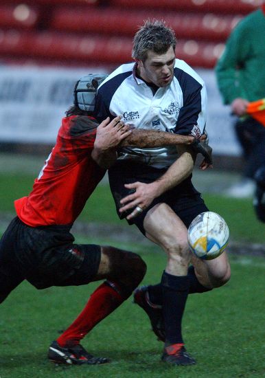 Richard Haughton Saracens Tackles Sean Lamont Editorial Stock Photo ...