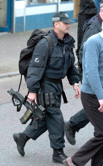 Heavily Armed Psni Specialist Marksman Editorial Stock Photo - Stock ...