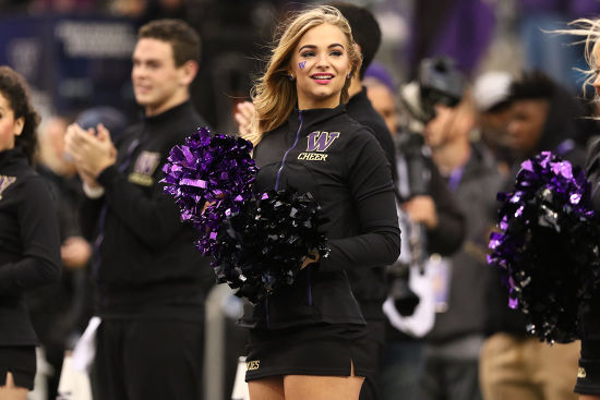 Washington Cheer Squad Looks On During Editorial Stock Photo - Stock ...