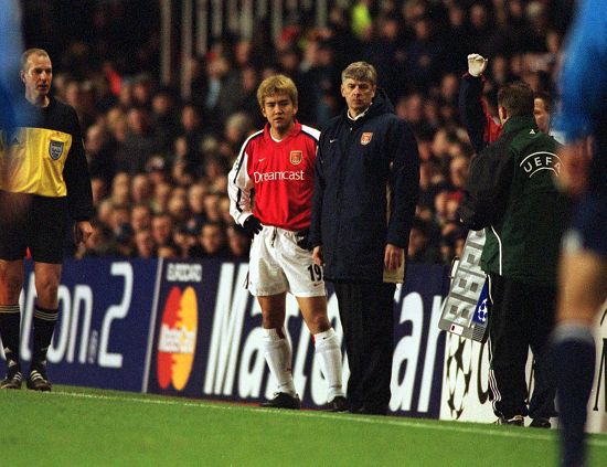 Junichi Inamoto Arsenal Arsene Wenger Manager Editorial Stock Photo ...