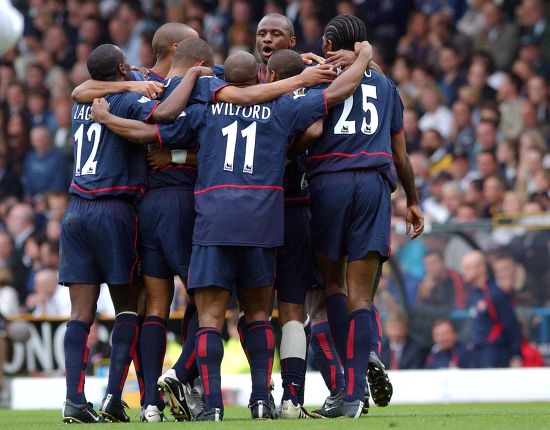 Arsenal Players Have Group Celebratory Hug Editorial Stock Photo ...
