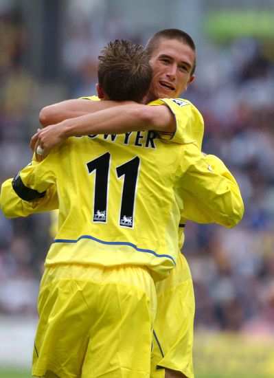 Harry Kewell Congratulates Lee Bowyer After Editorial Stock Photo ...