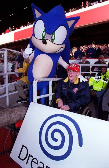 Gunnersaurus Sonic Hedgehog Arsenal V Liverpool Editorial Stock Photo ...