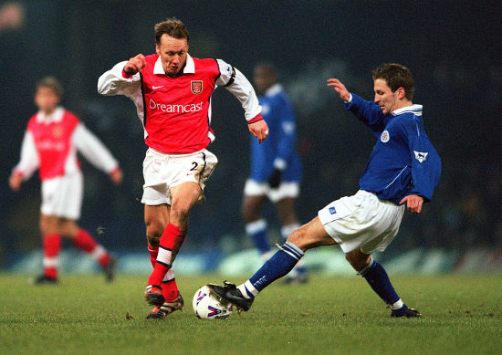 Lee Dixon Arsenal Darren Eadie Leicester Editorial Stock Photo - Stock ...