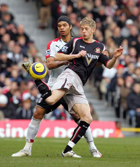Jonathan Stead Sunderland Dean Leacock Fulham Editorial Stock Photo ...