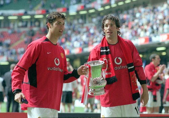 Ronaldo Ruud Van Nistelrooy Utd Goalscorers Editorial Stock Photo ...