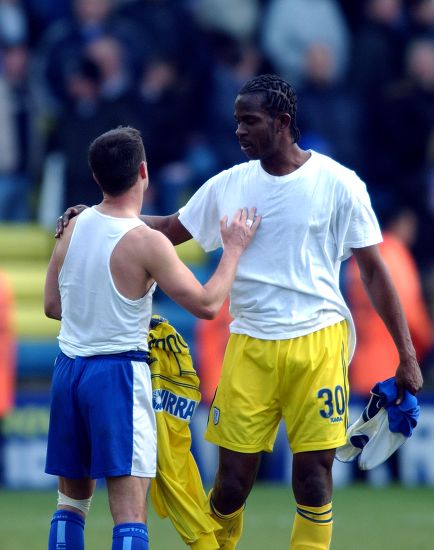 Dennis Wise Millwalls Captain Ian Goodison Editorial Stock Photo ...