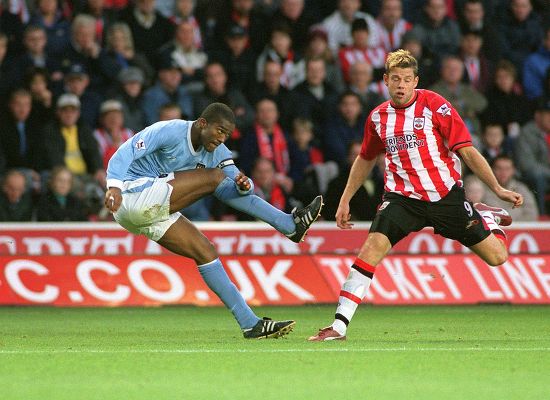 Sylvain Distin Man City James Beattie Editorial Stock Photo - Stock ...