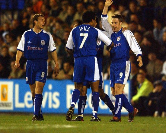 Paul Ifill Celebrates Neil Harris Who Editorial Stock Photo - Stock ...