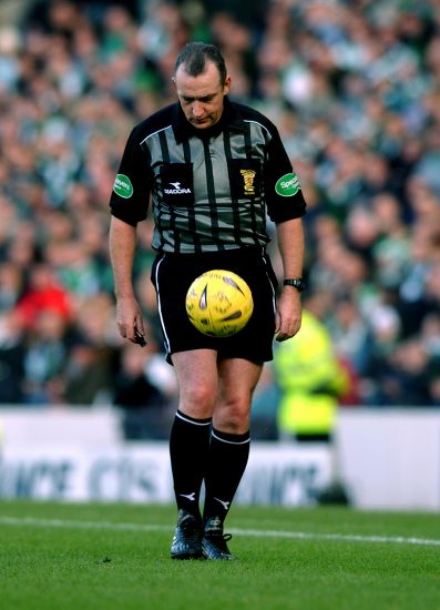 Referee Mr Willie Young Hampden Park Editorial Stock Photo - Stock ...