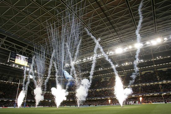Fireworks Inside Millennium Stadium London Wasps Editorial Stock Photo ...