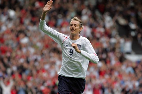 Peter Crouch England Celebrates His First Editorial Stock Photo - Stock ...