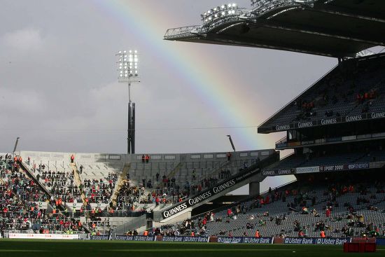 Rainbow Croke Park Before First Rugby Editorial Stock Photo - Stock ...