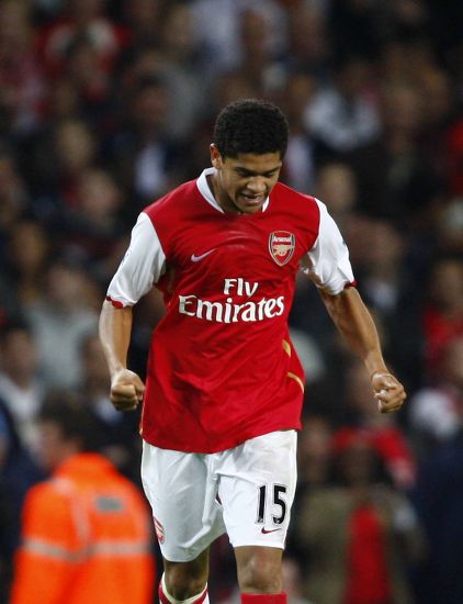 Denilson Arsenal Celebrates His Goal Arsenal Editorial Stock Photo ...