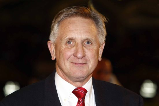 Roy Bergiers Expresident Llanelli Scarlets Llanelli Editorial Stock ...