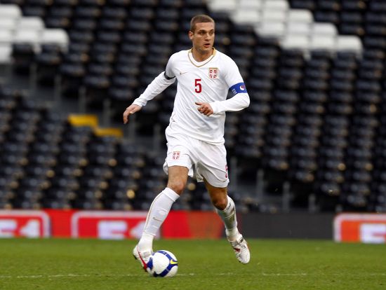 Football Nemanja Vidic Serbia International Friendly Editorial Stock ...
