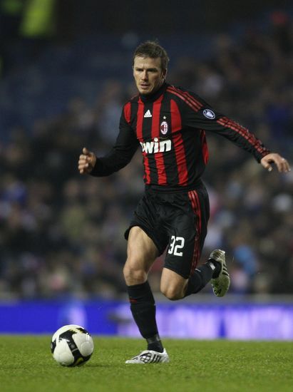 David Beckham Ac Milan Rangers V Editorial Stock Photo - Stock Image ...