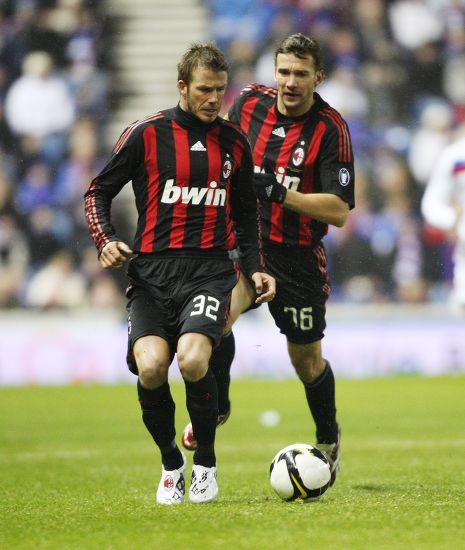 David Beckham Ac Milan Andriy Shevchenko Editorial Stock Photo - Stock ...