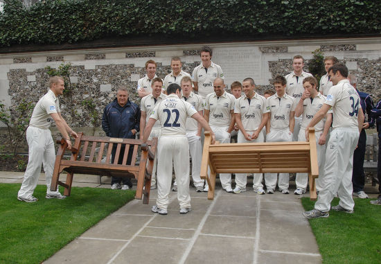 Ben Scott Tim Murtagh Arrange Benches Editorial Stock Photo - Stock ...