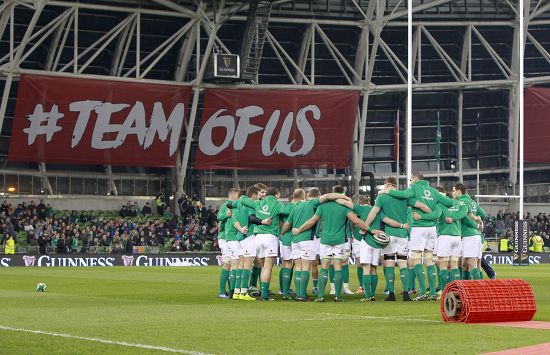 Ireland Team Form Huddle Before Game Editorial Stock Photo - Stock ...