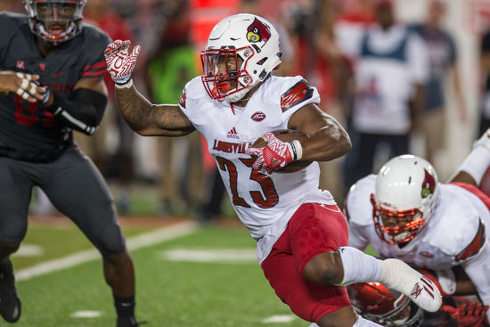 Louisville Cardinals Running Back Brandon Radcliff Editorial Stock ...