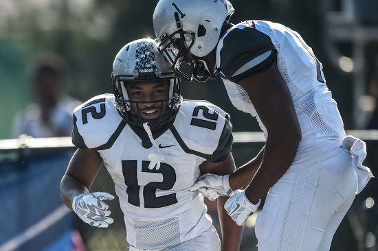 Stevensons Wide Receiver Devin Salisbury 12 Editorial Stock Photo ...