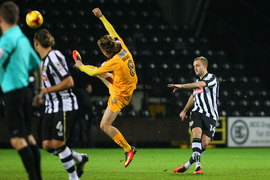 Louis Laing Sends Long Ball Forward Editorial Stock Photo - Stock Image ...