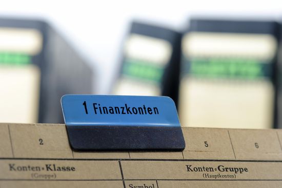 Financial Accounting Index Tab 50s Finanzkonten Editorial Stock Photo ...