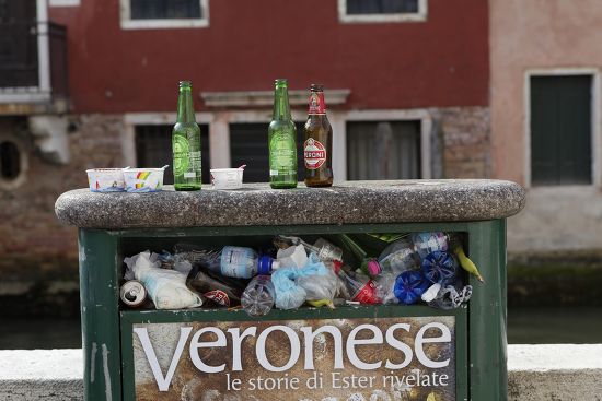 Garbage Venice Venetia Italy Editorial Stock Photo - Stock Image ...