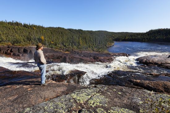 Model Released Tourist Looking Manitou River Editorial Stock Photo ...