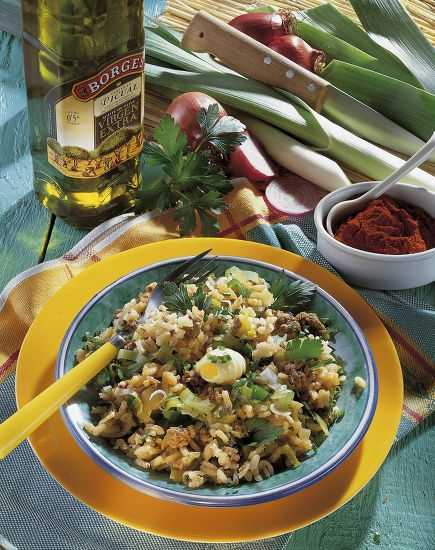 Sherry Rice Leeks Spain Editorial Stock Photo - Stock Image | Shutterstock