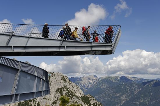 Alpspix Viewing Platform Alpspitzbahn Mountain Station Editorial Stock ...