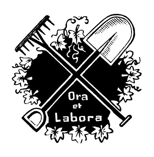 Ora Et Labora Pray Work Sign Editorial Stock Photo - Stock Image ...