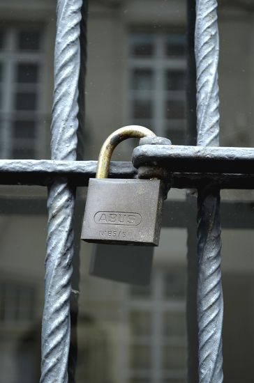 Window Secured Bars Padlock Historic Town Editorial Stock Photo - Stock ...