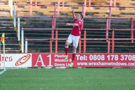 Wrexhams Shaun Harrad Celebrates His Goal Editorial Stock Photo - Stock ...