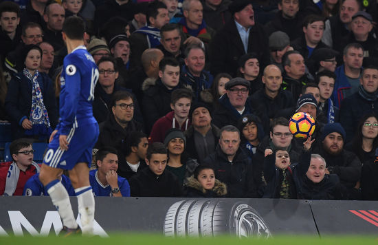 Young Fan Throws Ball Back Onto Editorial Stock Photo - Stock Image ...