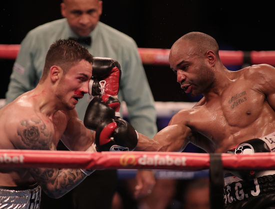 Carson Jones Lands Punch On Ben Editorial Stock Photo - Stock Image ...