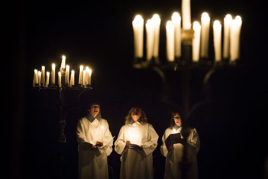 Candle Light Advent Procession Took Place Editorial Stock Photo - Stock ...
