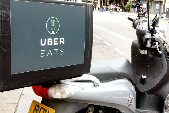 Uber Eats Food Home Delivery Scooter Editorial Stock Photo - Stock ...