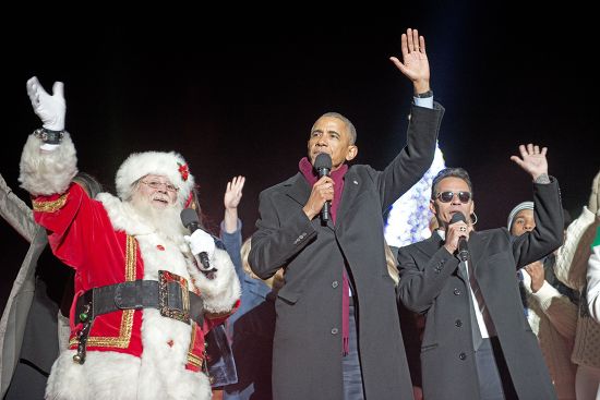 Barack Obama Santa Claus Mark Anthony Editorial Stock Photo - Stock ...