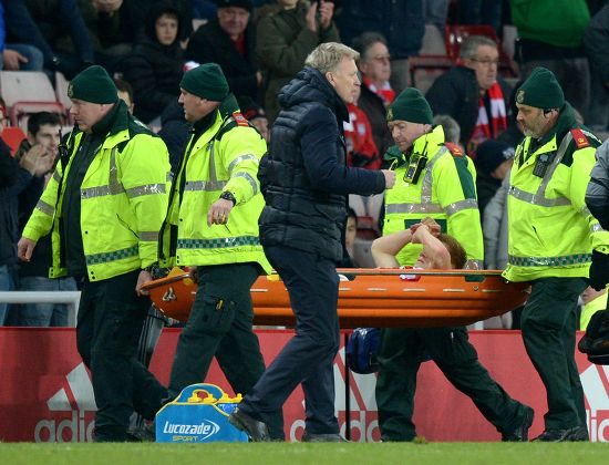 Duncan Watmore Sunderland Stretchered Off Second Editorial Stock Photo ...