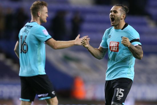 Bradley Johnson Derby County Celebrates Full Editorial Stock Photo ...