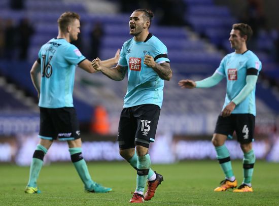 Bradley Johnson Derby County Celebrates Full Editorial Stock Photo ...