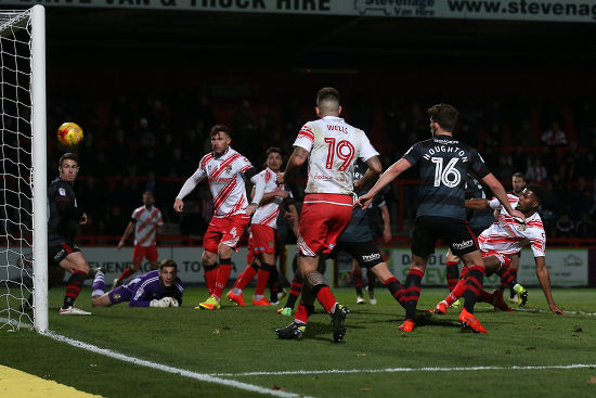 Rowan Liburd Stevenage Scores Third Goal Editorial Stock Photo - Stock ...