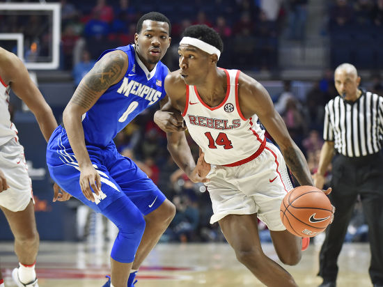 Mississippi Guard Rasheed Brooks 14 Drives Editorial Stock Photo ...