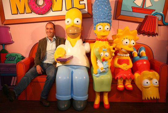 Uk Premiere Simpsons Movie O2 Greenwich Editorial Stock Photo - Stock ...