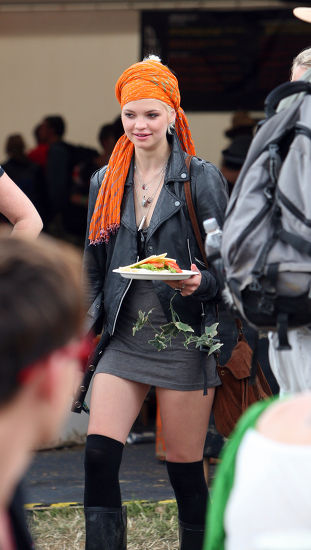 Glastonbury Festival Backstage Hospitality Area Pixie Editorial Stock ...